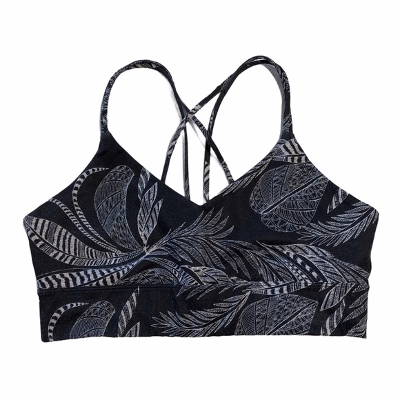 JoyLab | Intimates & Sleepwear | Joy Lab Black Botanical Sports Bra ...